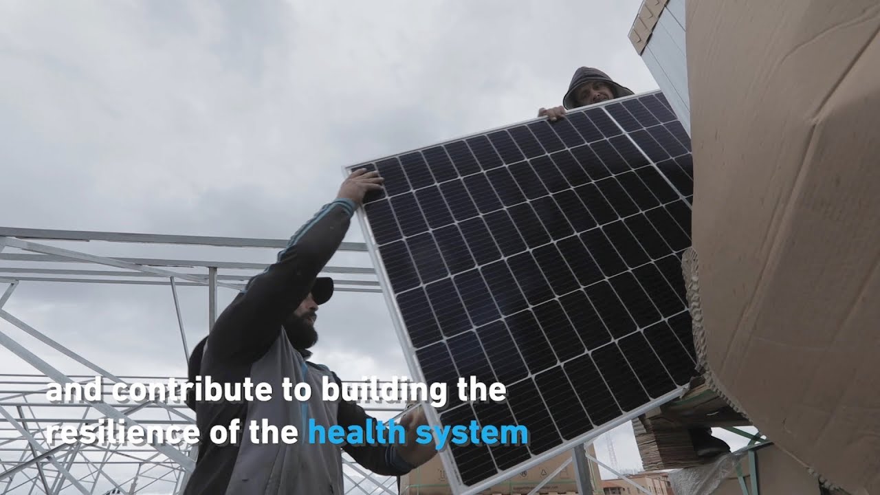 WHO brings solar energy to Gaza - YouTube