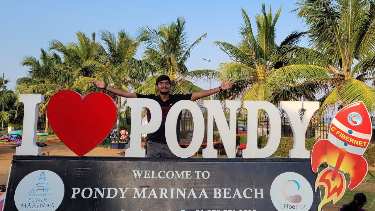 Pondicherry vlog | Day 2 | Pondicherry lighthouse |Pondy Marina | Le ...