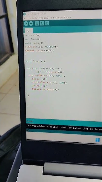 for en Arduino ejemplo - YouTube
