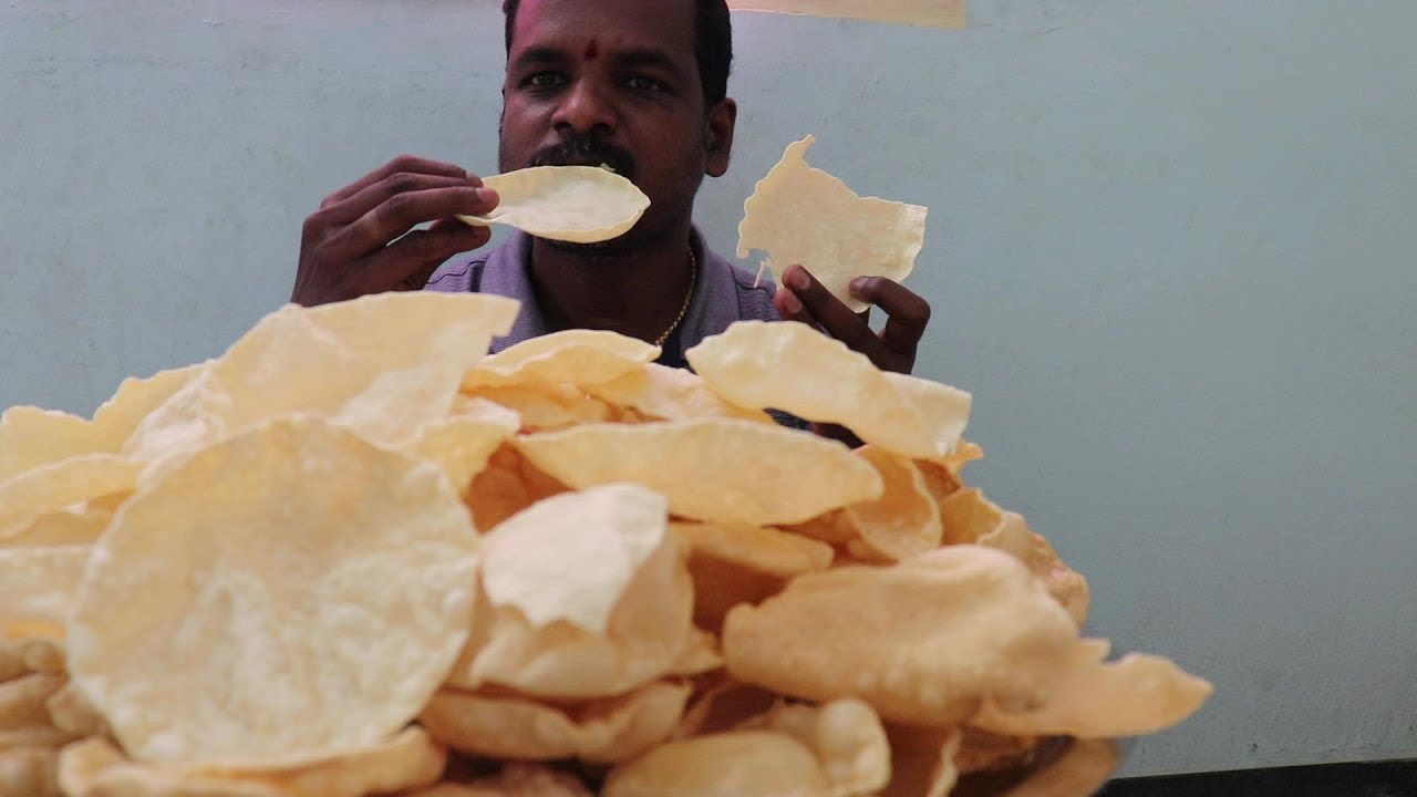 100 Papad (Papadum) Eating Challenge / 100 Appalam Eating Challenge ...