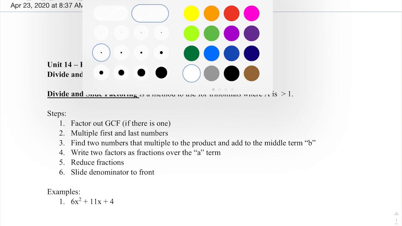 EDay12- Unit 14 Slide and Divide - YouTube