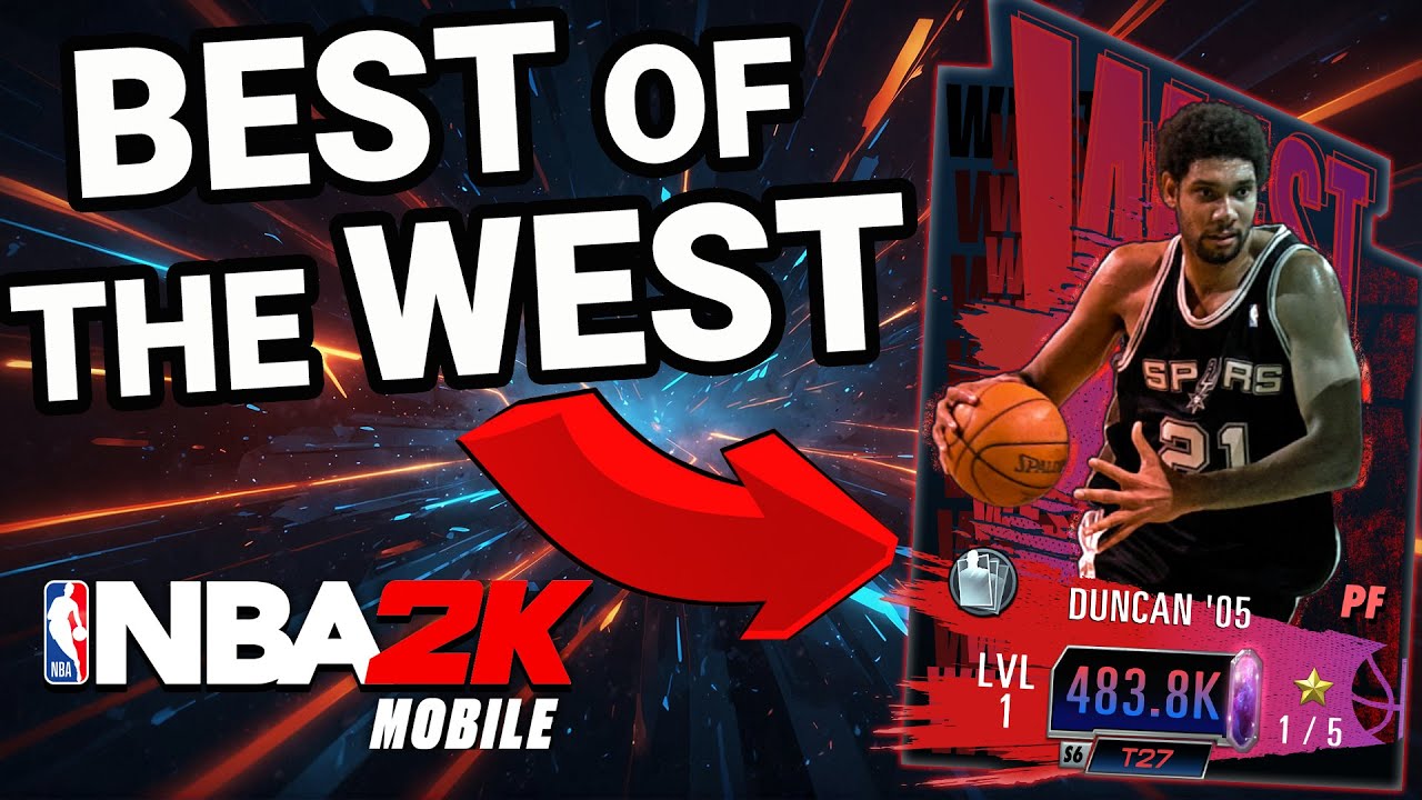 BEST OF THE WEST Pack Opening For Tim Duncan In NBA 2K Mobile - YouTube