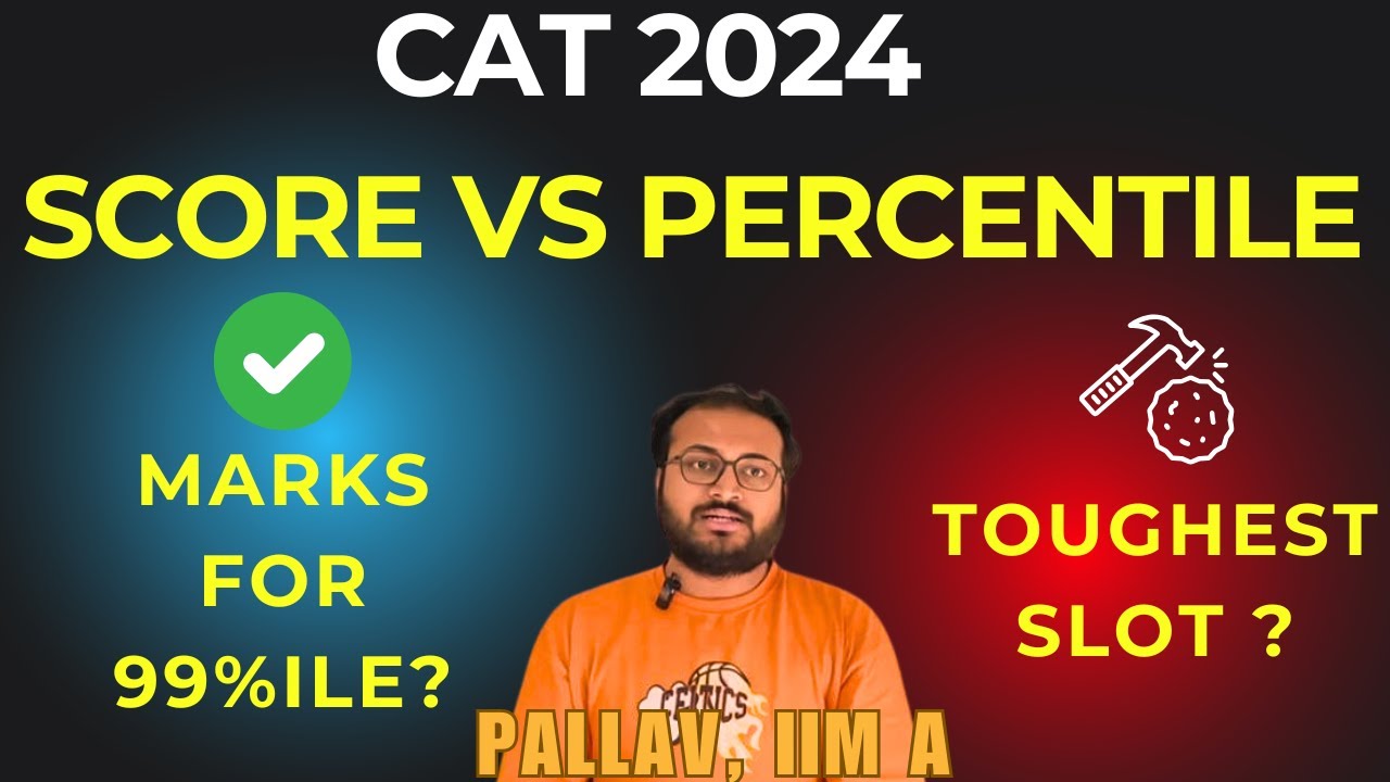 CAT 2024 SCORE VS PERCENTILE || MARKS REQUIRE TO SCORE 99 PERCENTILE - YouTube