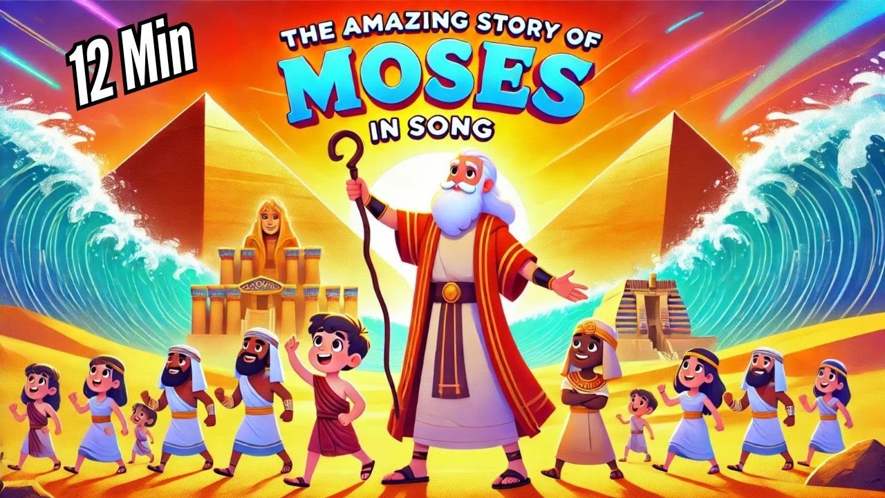 The Story of Moses | Kids Bible Songs Compilation | From Birth to the 10 Commandments - YouTube ...