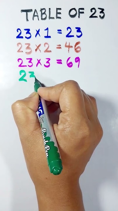 Table Of 23 | 23rd Table | 23 Multiplication Table #tableof23 ...
