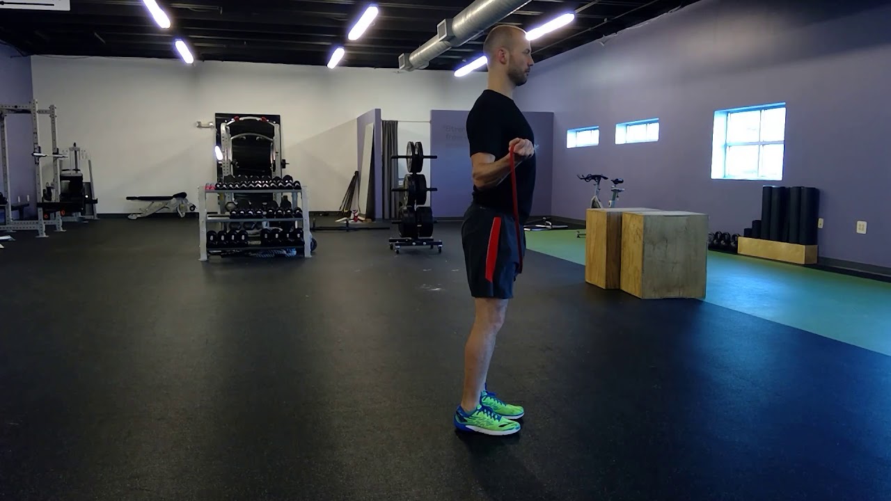 Standing Bilateral Shoulder External Rotation - YouTube