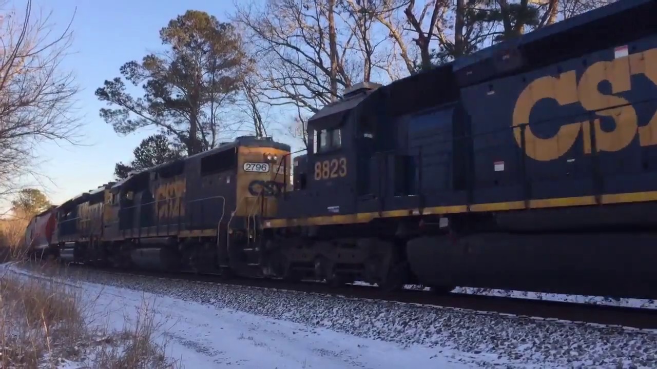 CSX Q648-16 Manifest Freight Train-B&O, Conrail EMDs-Kingston, GA 1/17/2018 © - YouTube
