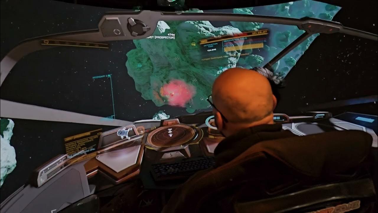 Mining in Elite Dangerous - SimPit Avenger PRO - YouTube