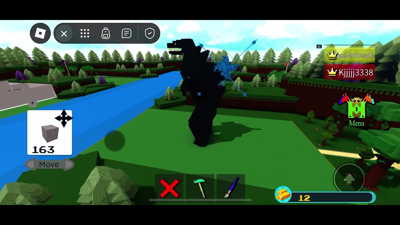 making titanus godzilla in build a boat part 2 - YouTube