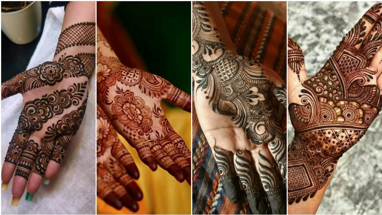 beautiful henna design for front hand || stylish front hand mehindi ...