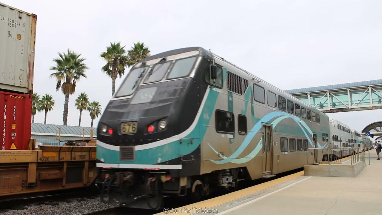 10/16/24 Pre: Metrolink train 602 departs Buena Park ft. Ribbon SCAX 187 - YouTube
