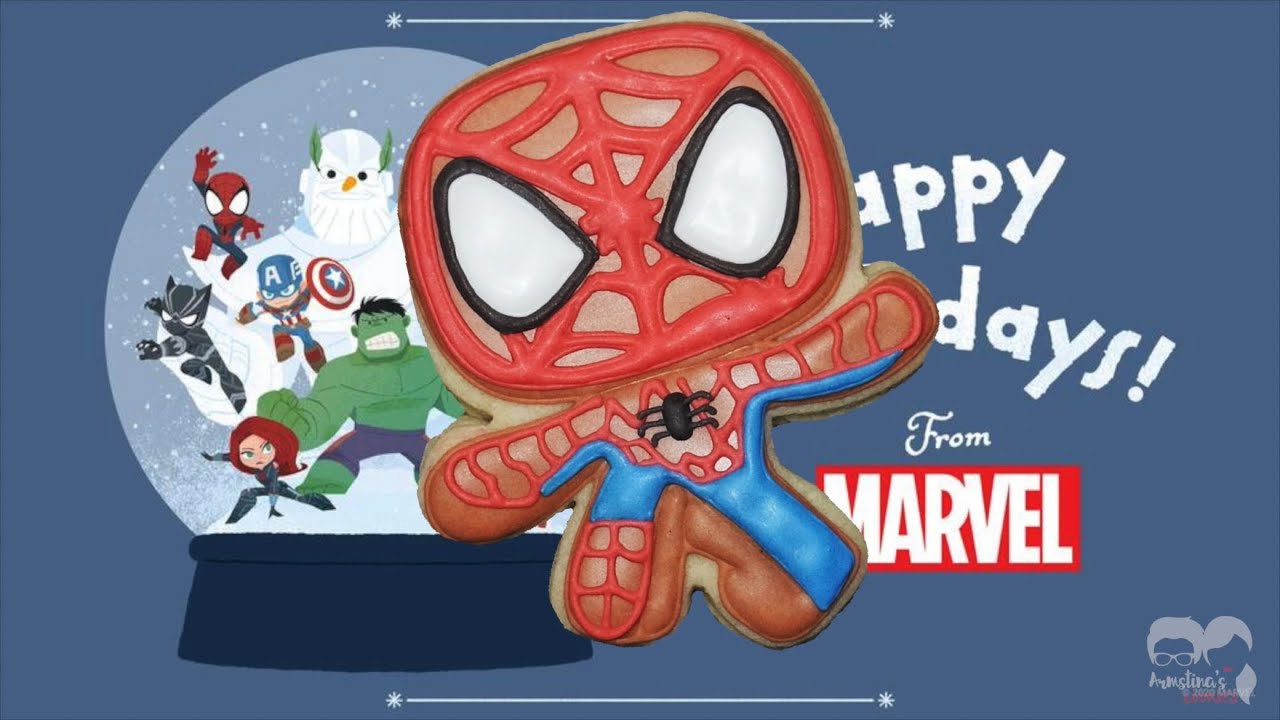 Gingerbread Spider-Man Sugar Cookies - YouTube