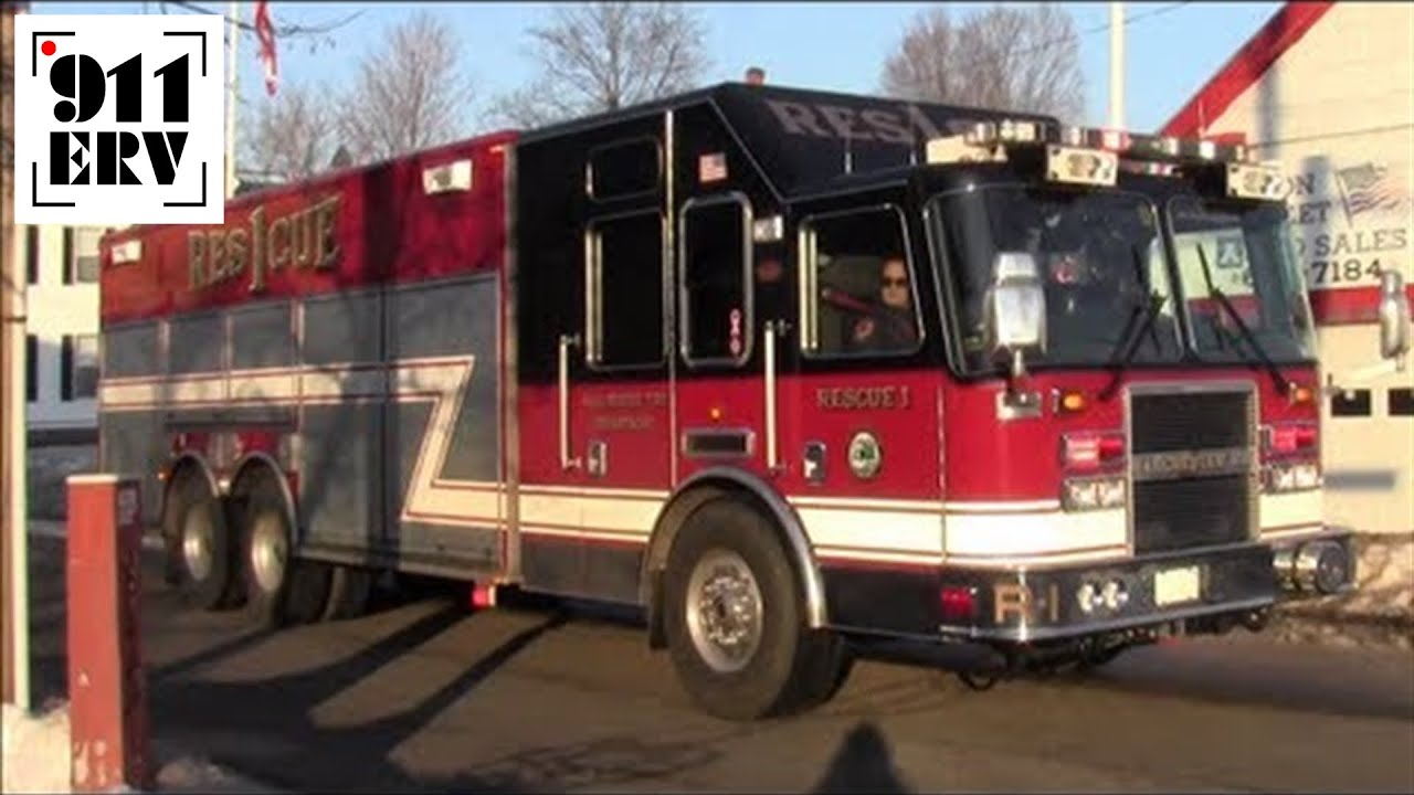 Manchester, NH Rescue 1 Responding - YouTube