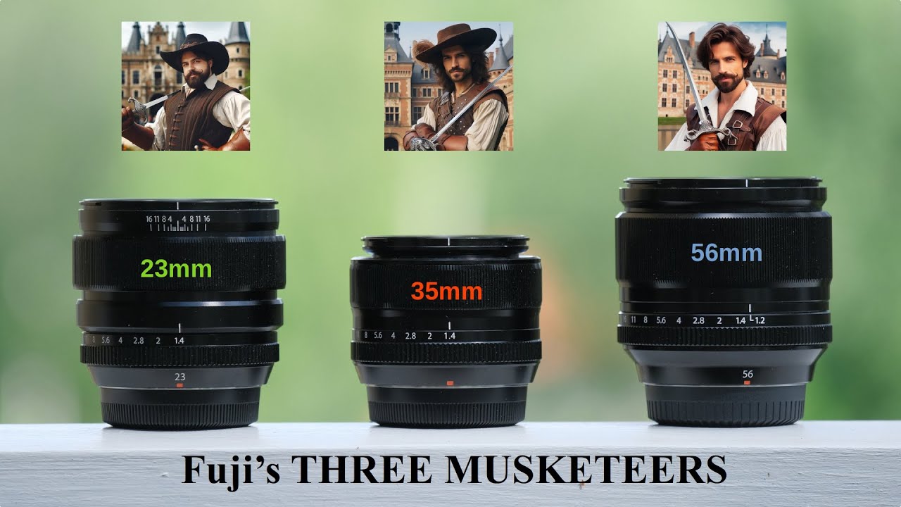 Most amazing Fujifilm prime lenses – the 3 musketeers - YouTube