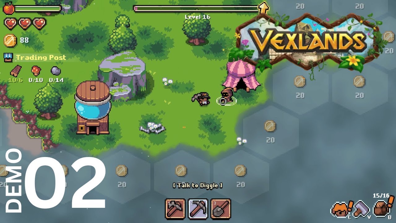 Vexlands Demo - Building All The Things - Lets Play - [2 END] - YouTube