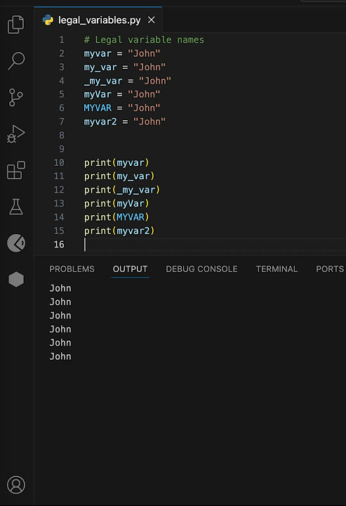 Python Legal Variables #learn #code #learnpython #learning #python#legal#variables # ...