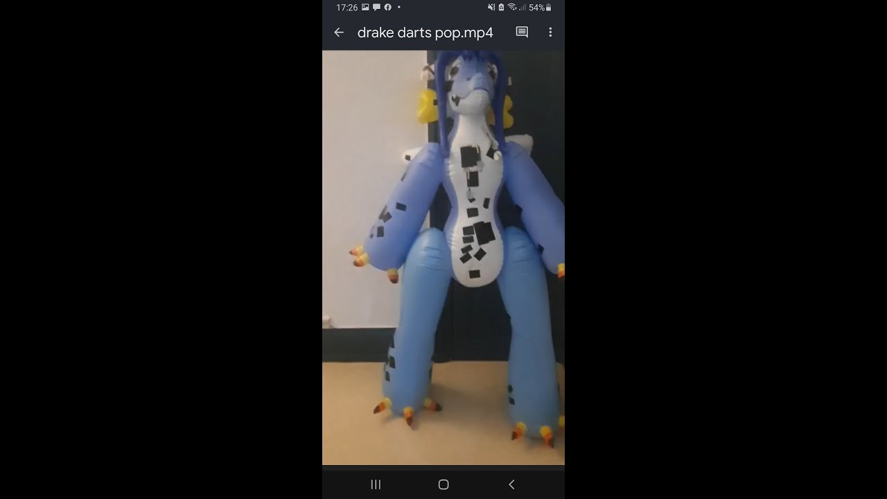 POP inflatable angel dragon , with darts - YouTube