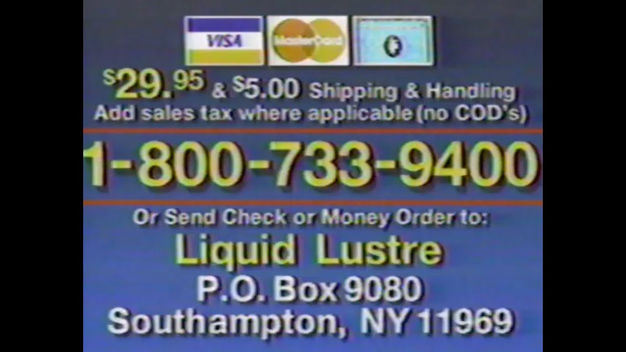 Liquid Lustre Car Wash Advertisement 1990s (VHS) - YouTube
