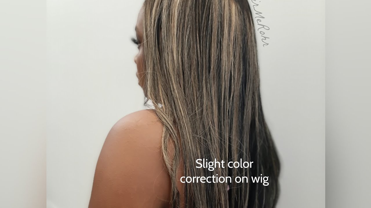 Slight color correction on wig!! - YouTube