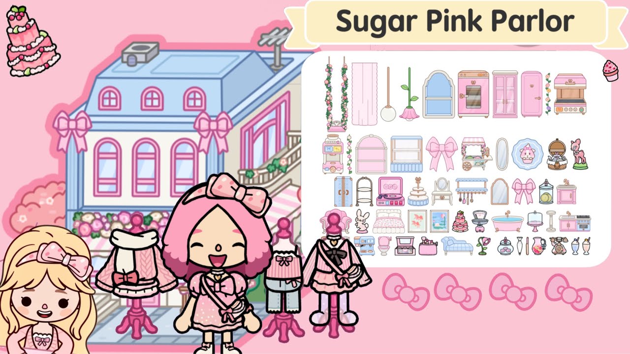 Sugar Pink Essential Parlor and Style TocaBoca - YouTube