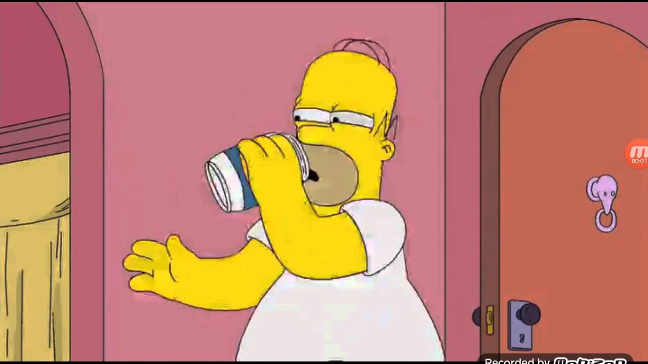 Homer drink - YouTube