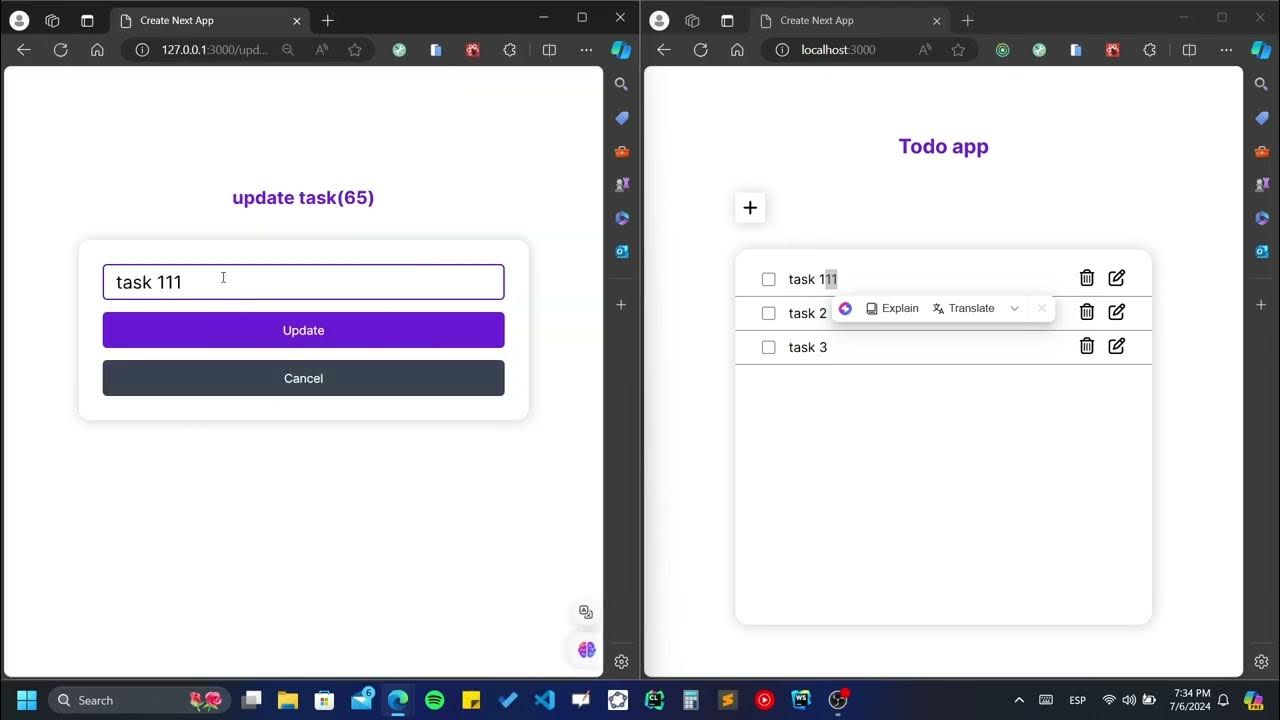 Realtime Todo app nextjs django - YouTube