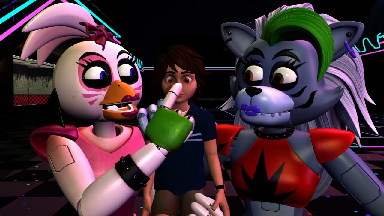 (SFM SB) Přátelská Glamrock Chica a Roxanne Wolf - YouTube