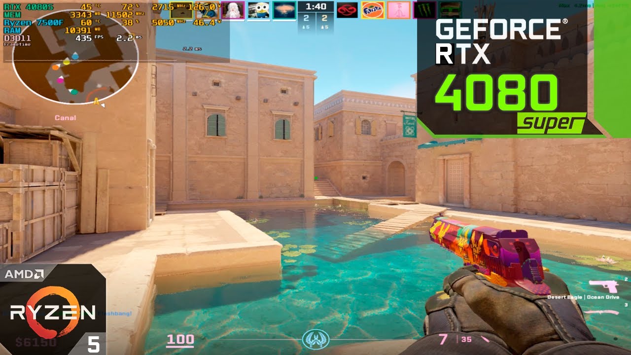 CS2 : RTX 4080 SUPER + Ryzen 7500F : FACEIT - YouTube