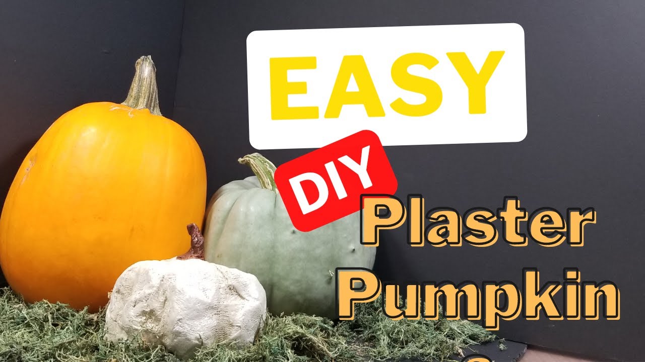 Making a plaster pumpkin for Beginners - YouTube
