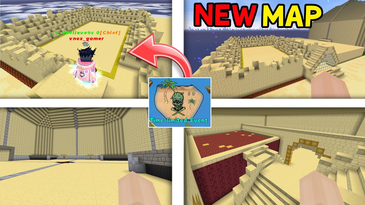 New *DESERT ISLAND* MAP || Blockman Go - Skyblock - YouTube