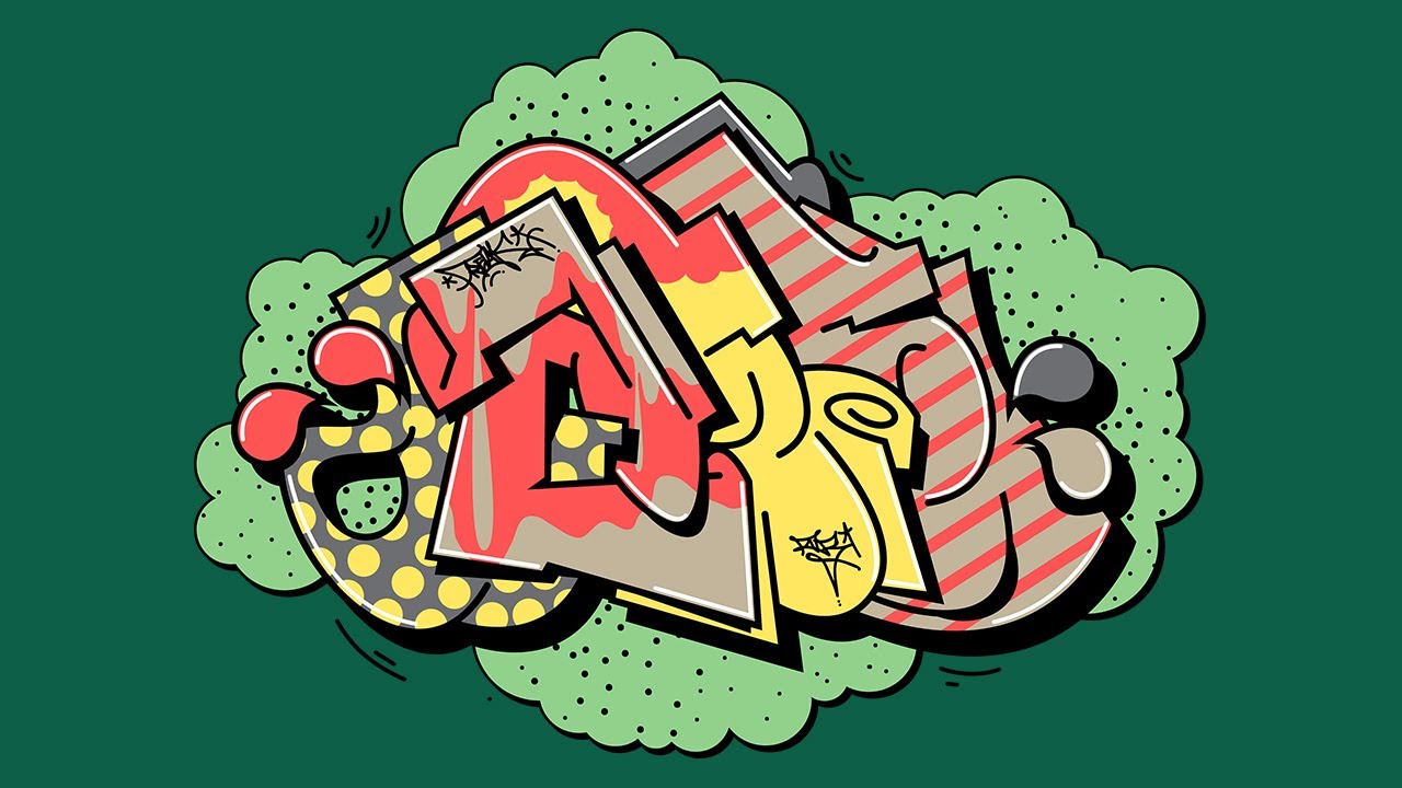 HOW TO DRAW GRAFFITI LETTERS SIMPLE PIECE - SPEED ART | OZEEFROZ - YouTube