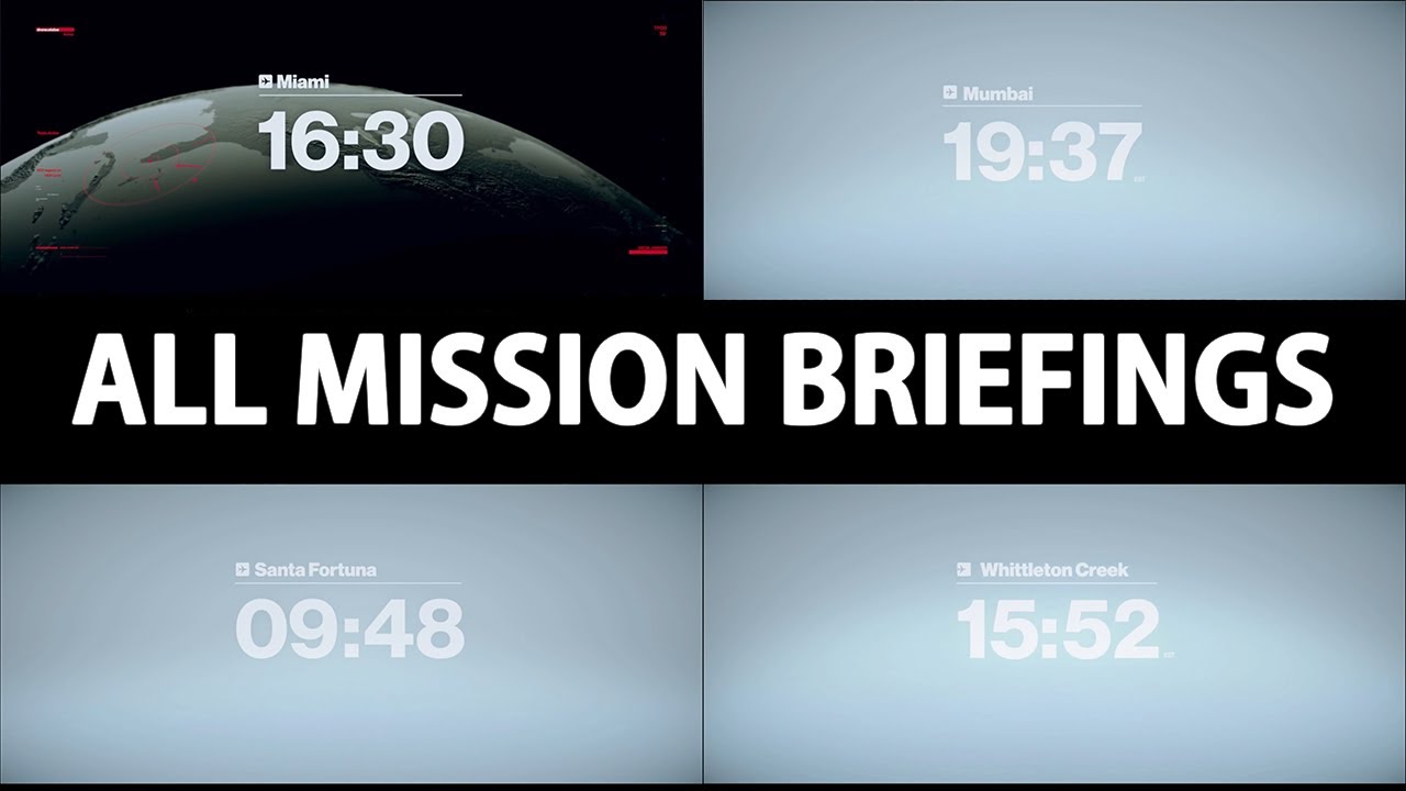 HITMAN 2: ALL MISSION BRIEFINGS - YouTube
