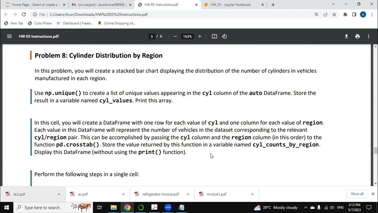 DSCI 503 – HW 05 Python Assignment - YouTube