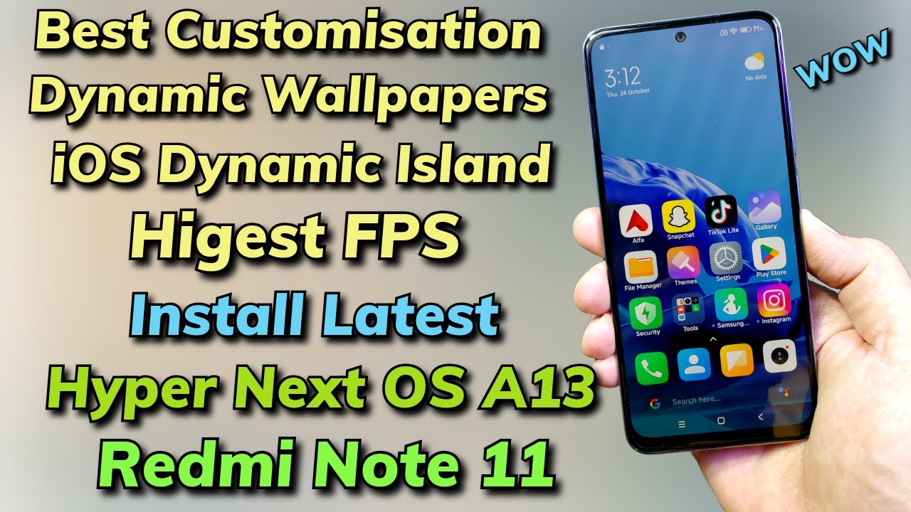 Install Hyper Next OS A13 ON Redmi Note 11 اردو हिन्दी - YouTube