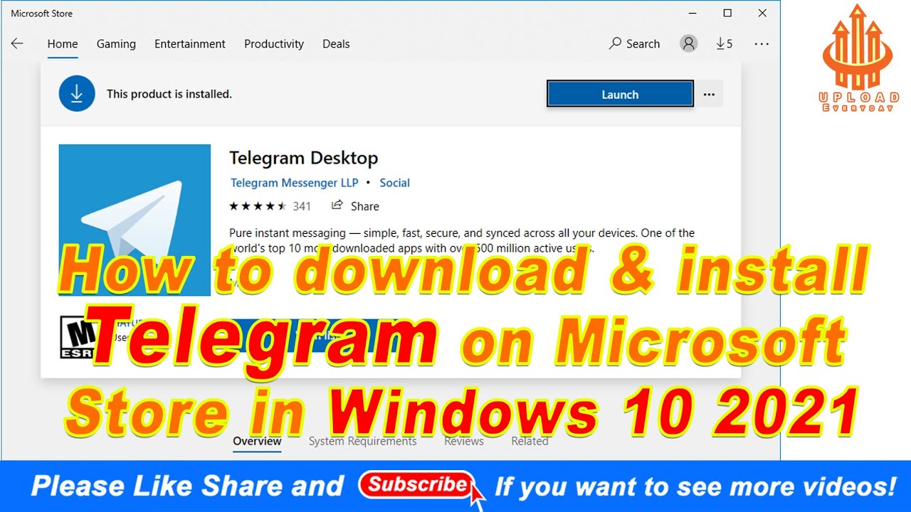 How to download and install Telegram on Microsoft Store in Windows 10 ...