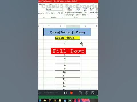 29-Convert Number into Roman || Excel Shortcut || #excel #exceltips #exceltutorial #tips #tricks ...