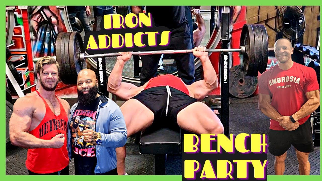 405 BENCHPRESS PR @ IRON ADDICTS BENCH PARTY W/ MIKE RASHID - YouTube