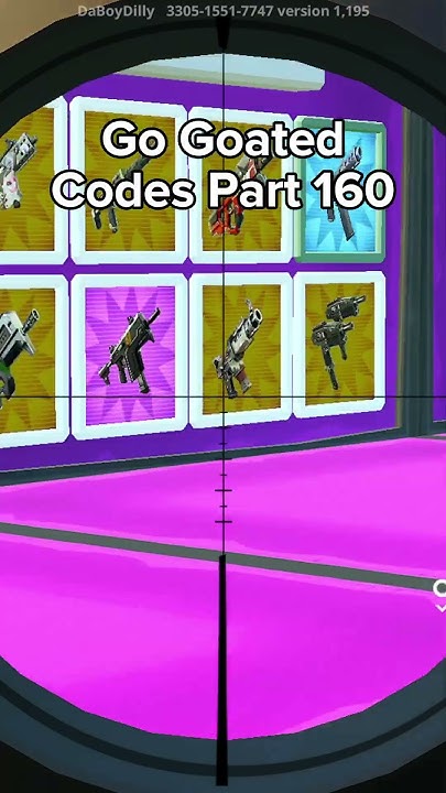 Go Goated Codes Part 160 🐐 - YouTube
