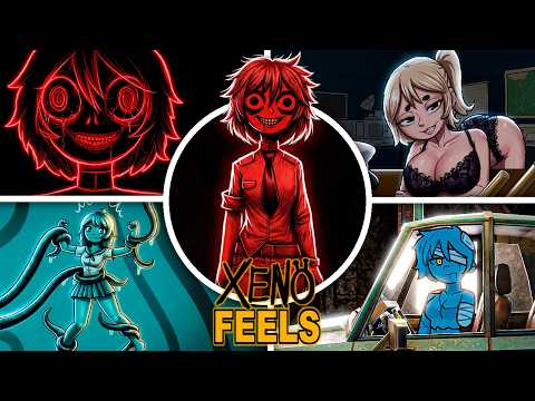 XenoFeels - All Secrets & All Endings (Full Game Demo Showcase)