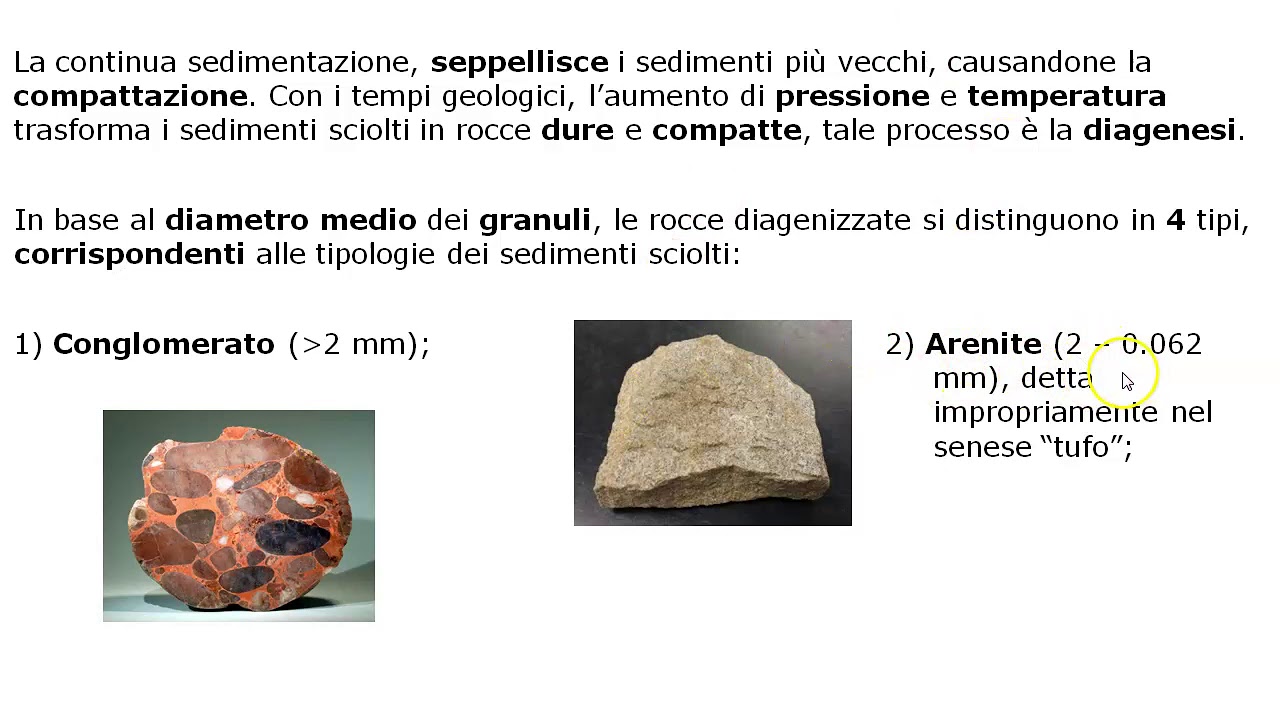 Rocce sedimentarie clastiche parte due 2A - YouTube