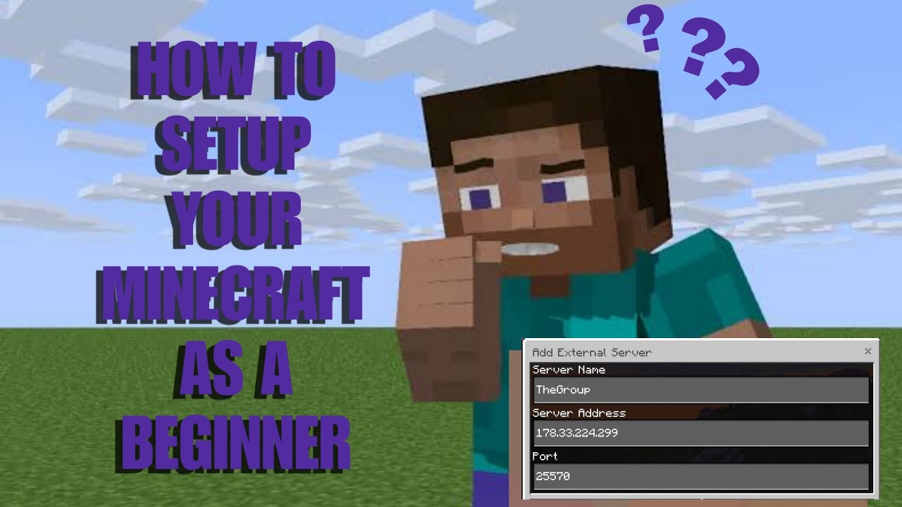 How to setup your minecraft | config | server | Berock Edition - YouTube