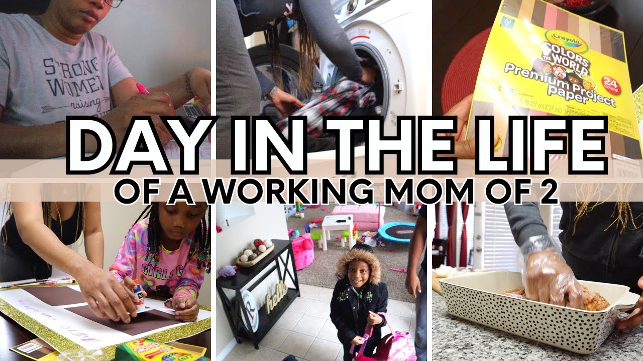 DAY IN THE LIFE OF A WORKING MOM OF 2 | REALISTIC WORKING MOM VLOG ...