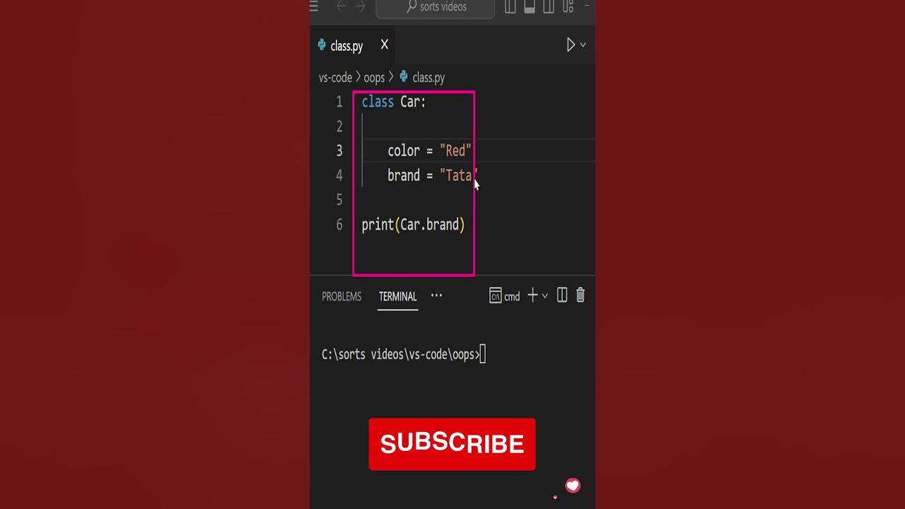 Python Classes By Practical Examples 👨‍💻 What Is A Class In Python Shorts Pythoncoding