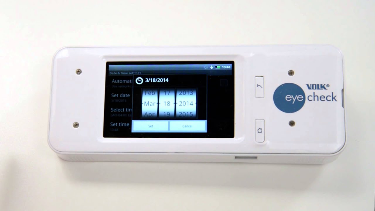 Volk EyeCheck Setting Up The Device - YouTube