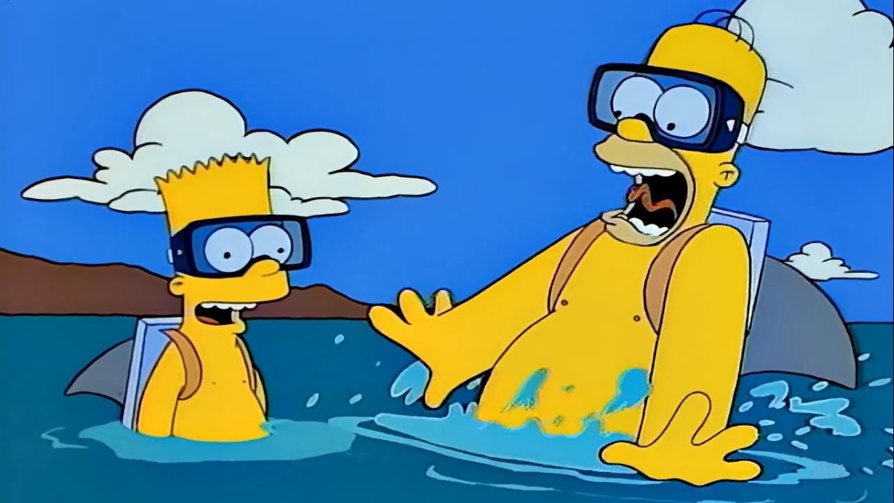 Un niño tiburon (español de españa) Homer - Los Simpsons HD - YouTube