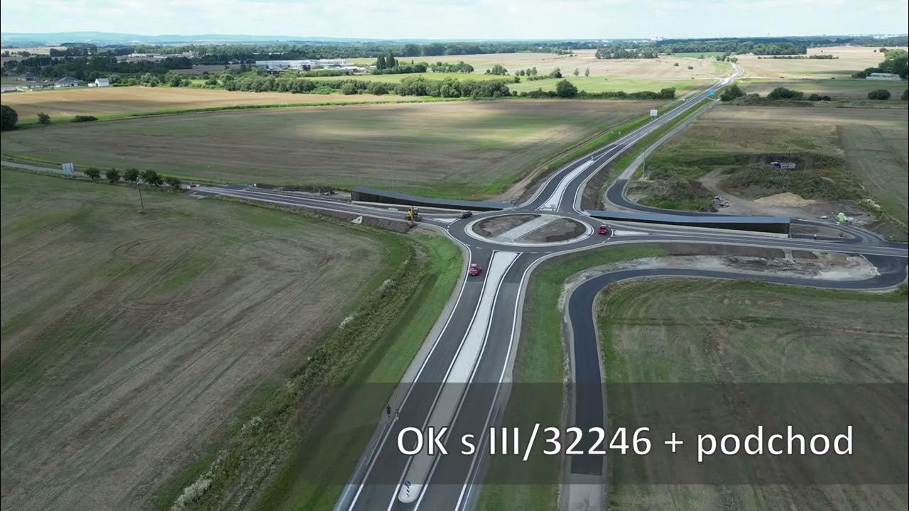 II/322 Dašice - napojení na dálnici D35 7/2024 (obchvat Dašic) - YouTube