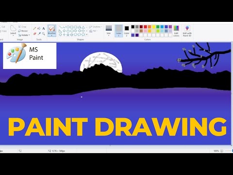Ms Paint Drawing// Drawing in Ms Paint//Design in Ms Paint ...