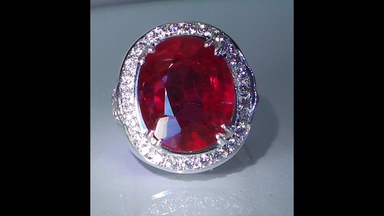 Natural Unheated Burmese Ruby 16.50 cts - YouTube