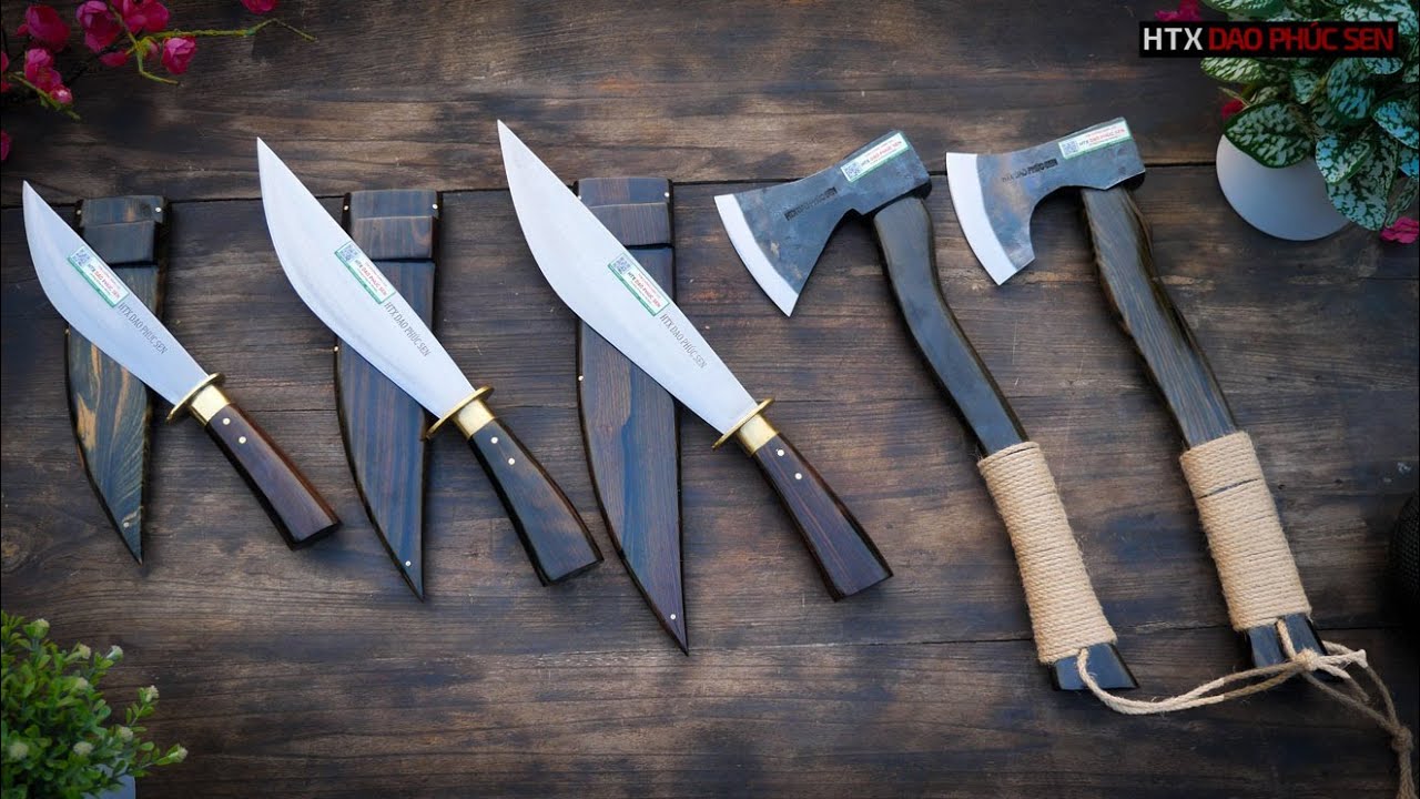 DAO MÈO RÌU ĐI RỪNG HÀNG CHUẨN DAO VIP_ HTX DAO PHÚC SEN - YouTube