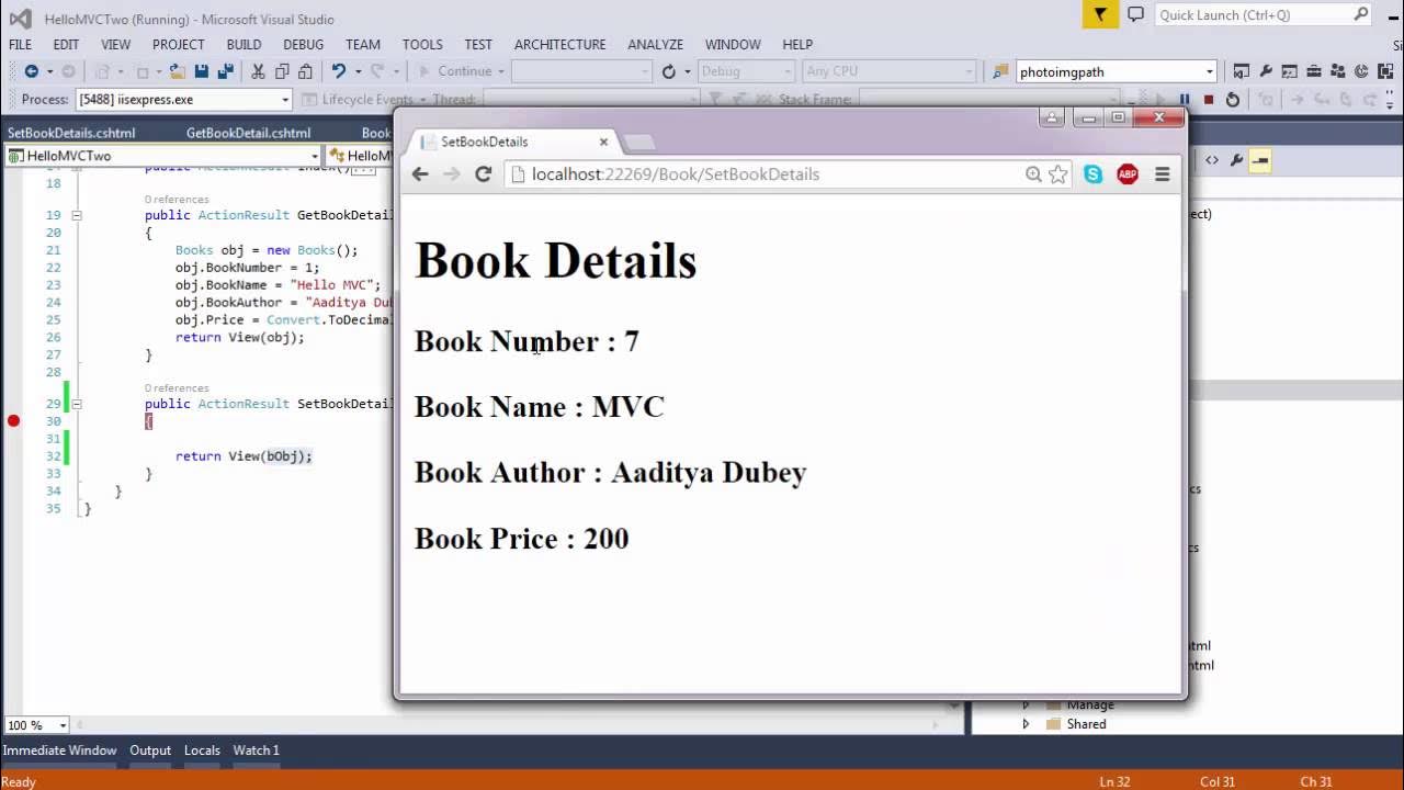ASP.NET MVC Tutorial #4 - Passing Values from HTML form to Controller as Object - YouTube
